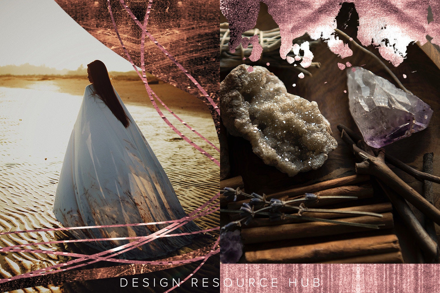 Rose Gold Foil Photoshop Style Pack • One Click Layer Style Pack ...