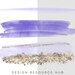Purple & Gold Digital Brush Stroke Clipart Logo Artwork Website ...