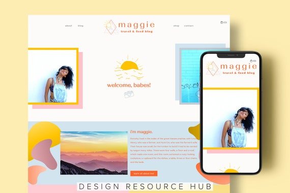 Stationery Elementor Add-On Page Pack: Maggie Professionally Designed WordPress DIY Customizable ...