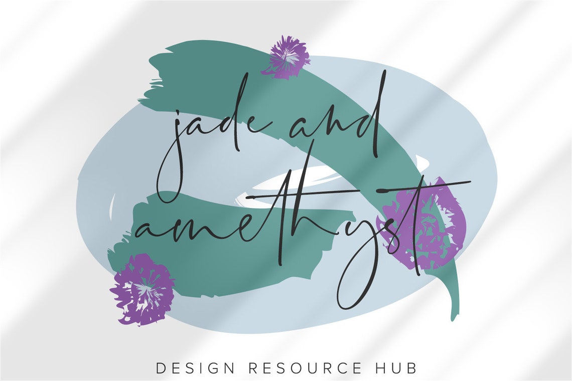 Procreate Color Palette Jade And Amethyst • Graphic Design Resource • Ipad Design Etsy
