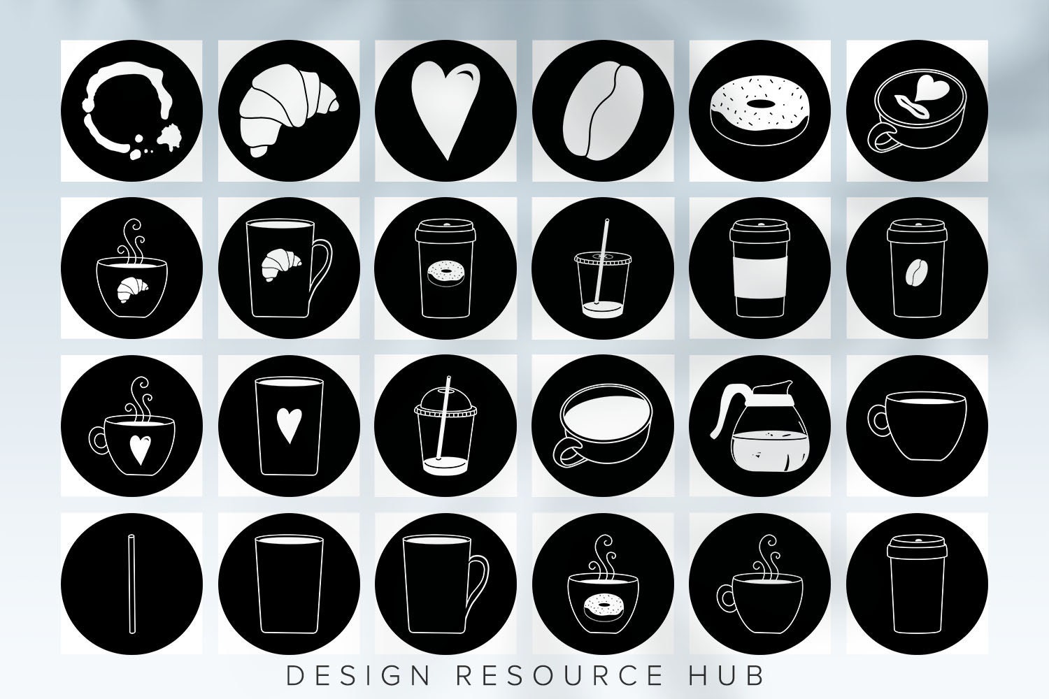 Coffee Icon Set • Website Icon Pack • SVG Icons • Social Media Icons ...