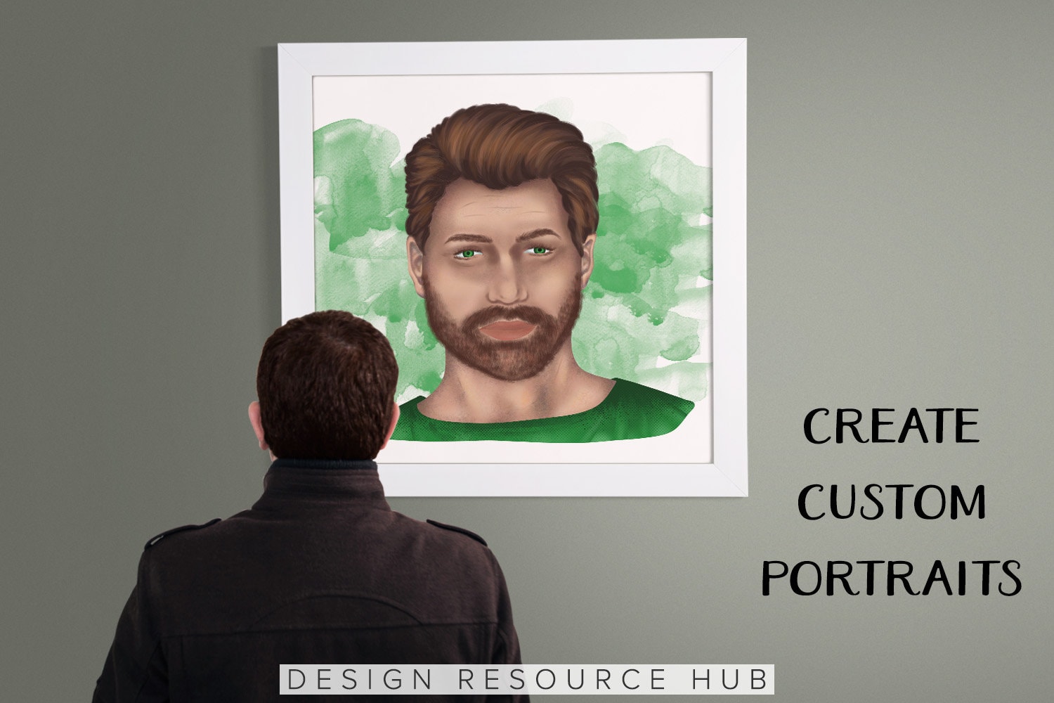 Procreate Drawing Guides: Men Portrait Poses • Procreate Stamps • DIY ...