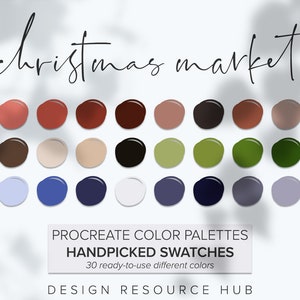 Procreate Color Palette: Christmas Market • Graphic Design Resource ...