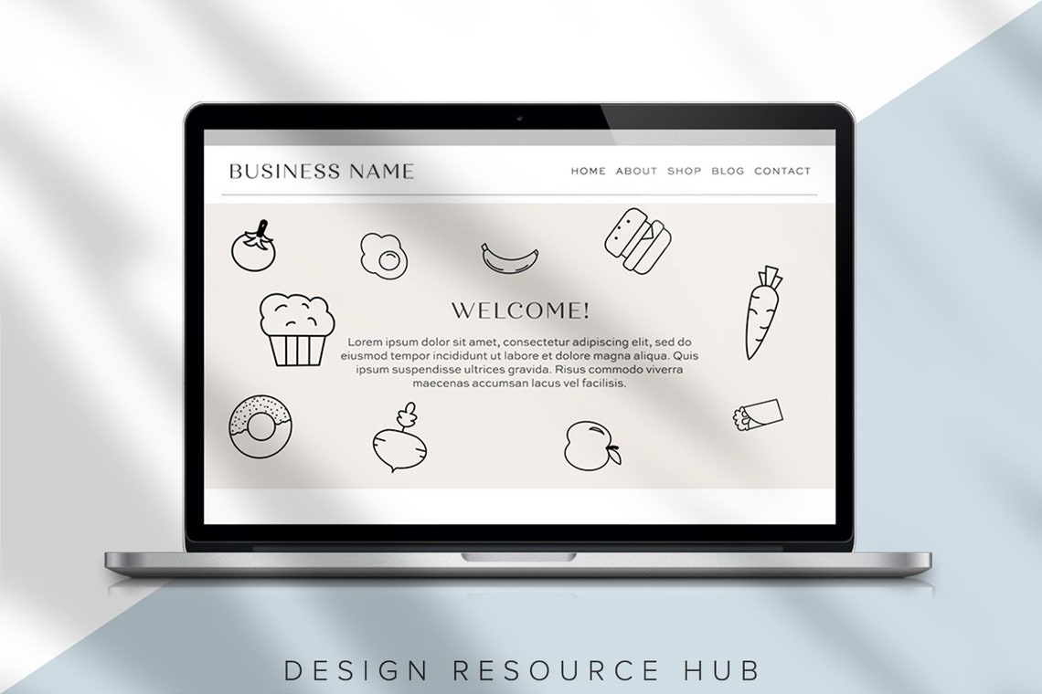 Food Icon Set Website Icon Pack SVG Icons Social Media Icons Line ...