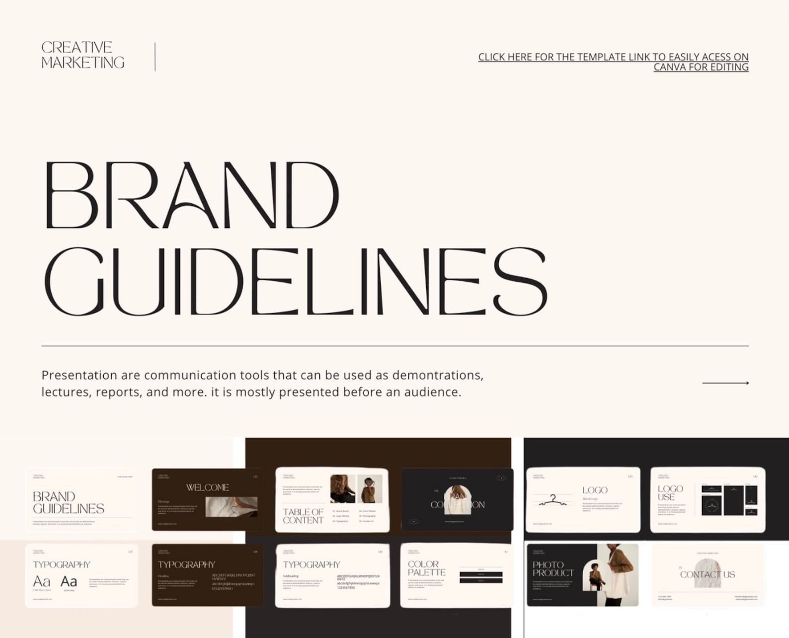 BRAND Build Your Own Brand Guidelines With This Modern Template - Etsy