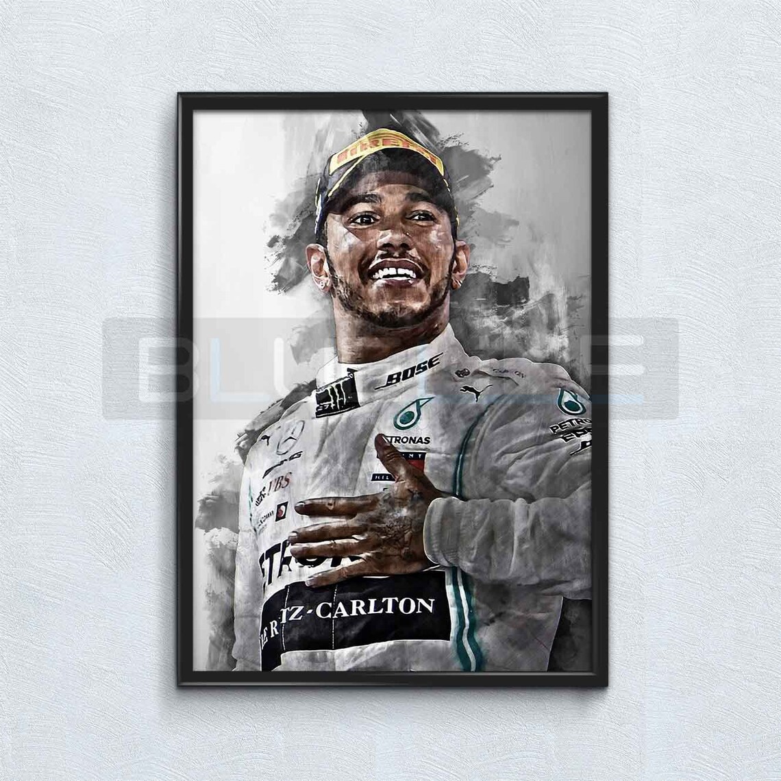 Lewis Hamilton poster Lewis Hamilton print art print home | Etsy
