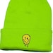 Smiley Face Drip Beanie | Embroidered Beanie | Aesthetic Beanie | Cute ...