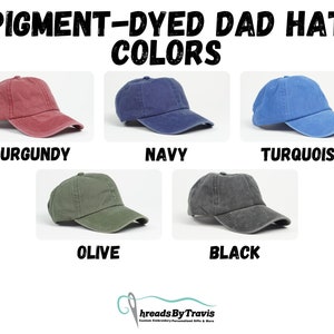 Roman Numerals Anniversary Date Custom Pigment-dyed Dad Hat | Baseball ...