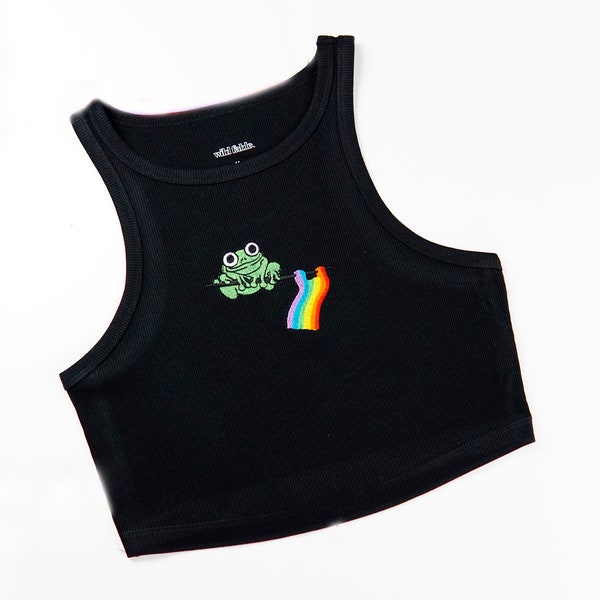 Rainbow Crop Top - Etsy