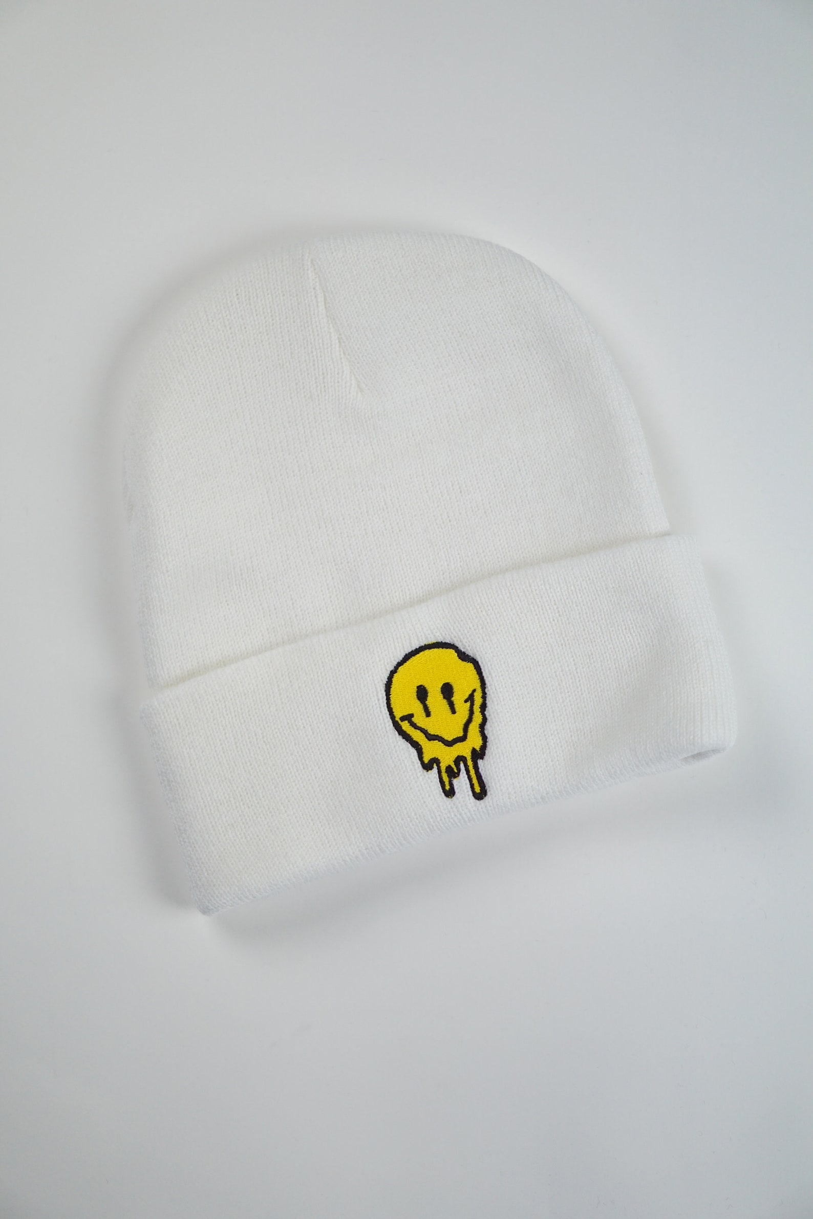 Smiley Face Drip Beanie | Embroidered Beanie | Aesthetic Beanie | Cute ...