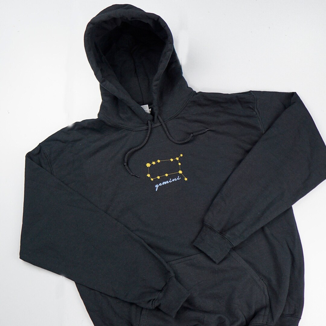 Zodiac Sign Constellation Custom Hoodie | Embroidered Hoodie ...