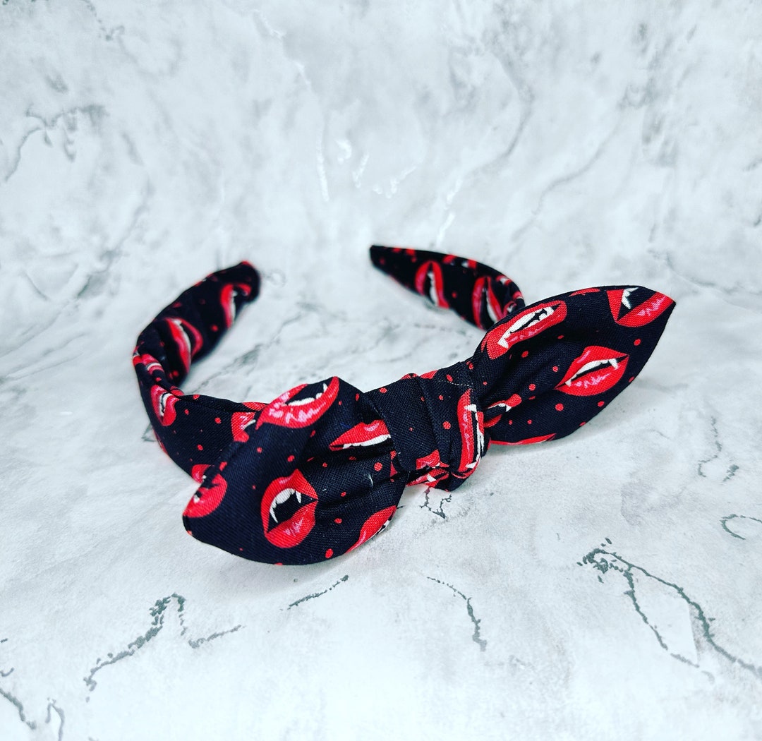 Rocky Horror Inspired Knot Headband & Scrunchie Set Handmade Hair ...