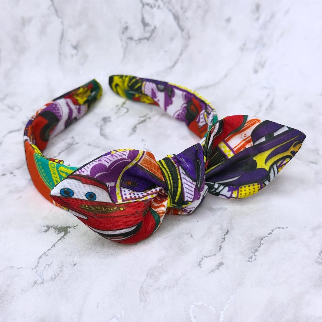 Speed Kings - Cars Headband Knotband, Hair Accessories, Scrunchie, Gift ...