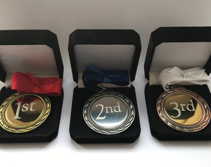 Engraved LOGO Medal Custom Order Gold Silver or Bronze Double Sided ...