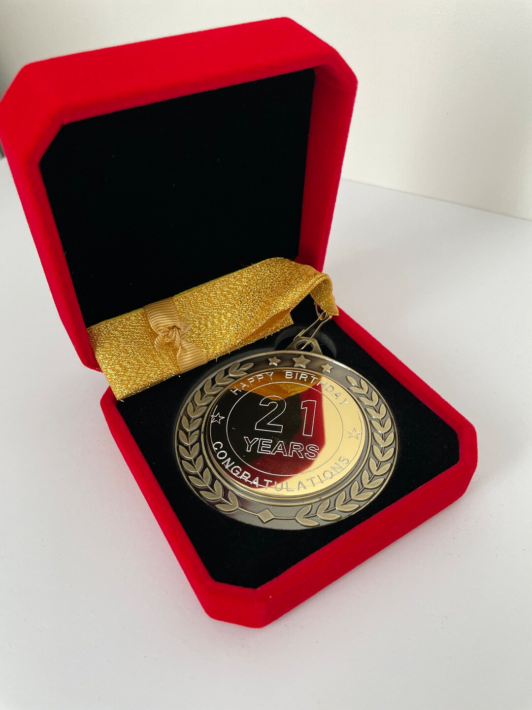 21st Birthday Personalised Gift Medal, Engraved With Any Text, in ...