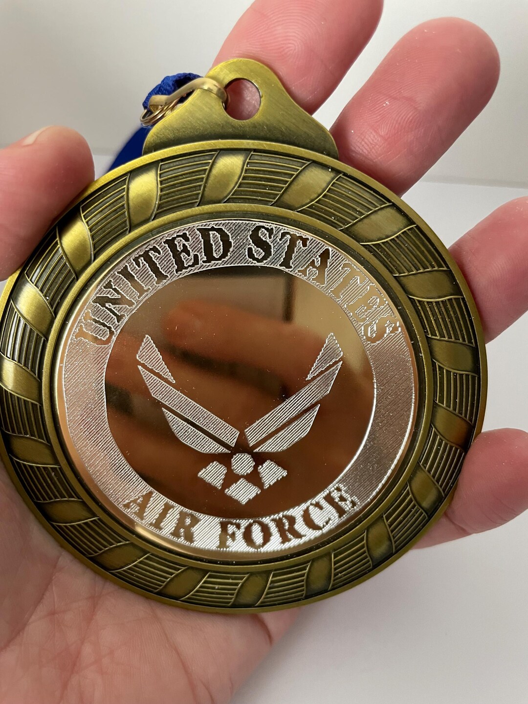 Personalised Engraved Gold Medal: Extra Large 90mm, Custom Award, Add ...