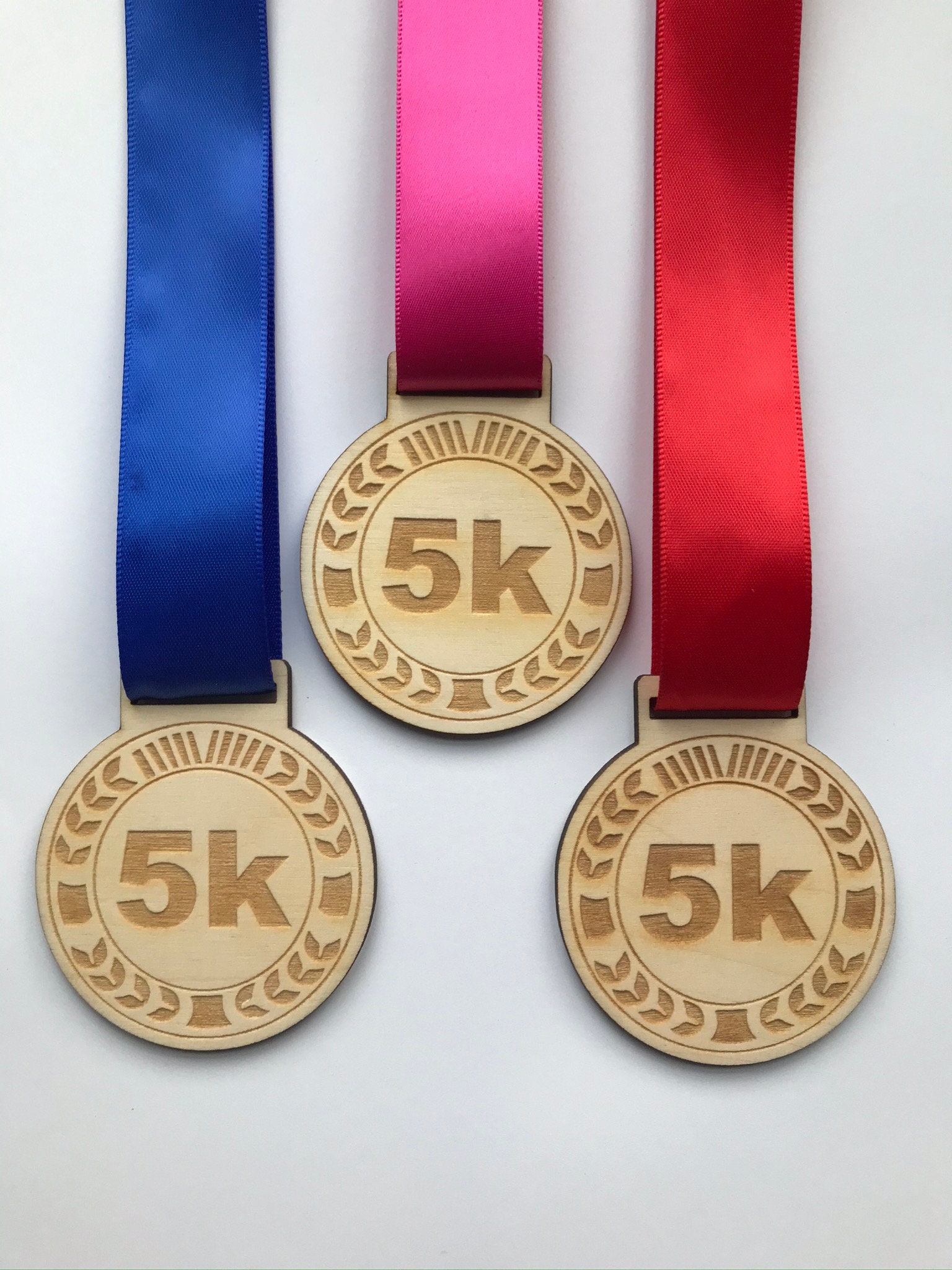5K Wooden Running Medal - Etsy UK