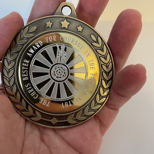 Custom Engraved Medal: Antique Gold, Silver, or Bronze in Velvet Gift ...