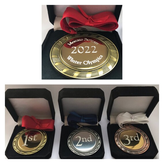 Engraved LOGO Medal Custom Order Gold Silver or Bronze - Etsy