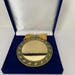 EXTRA LARGE 90mm GOLD Medal in a Velvet Case, Personalise With Engraved ...