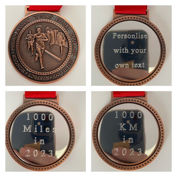Yearly Km Medal - Etsy