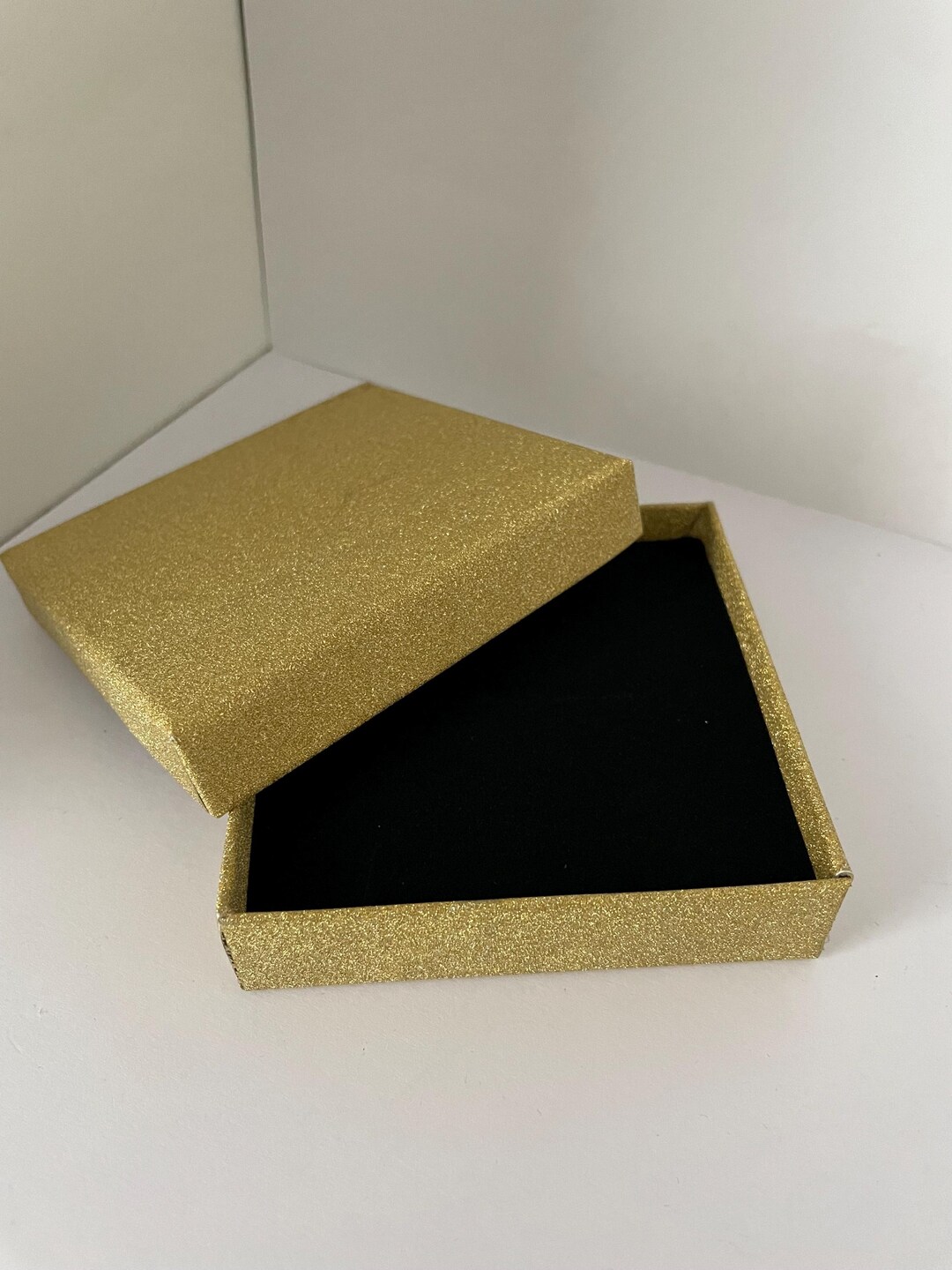 Pack of 3 GOLD GLITTER GIFT Boxes, With Foam Insert, 9x9x3 - Etsy