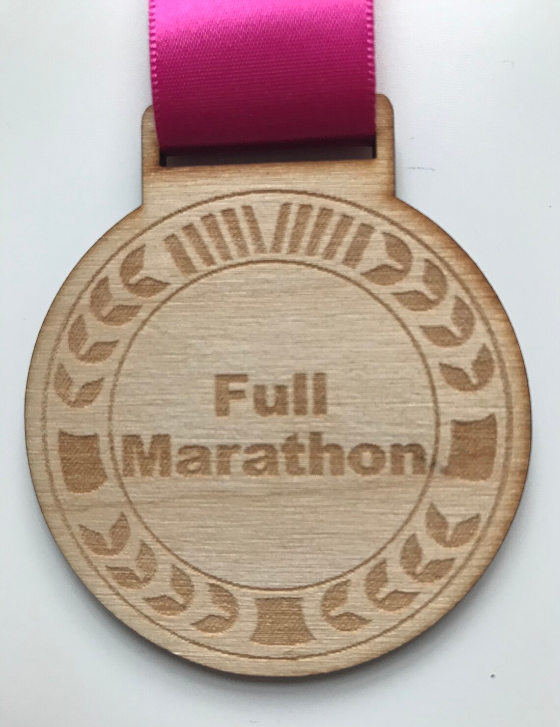 MARATHON Wooden Running Medal | Etsy