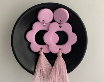 Clay Tassel Earrings - Etsy
