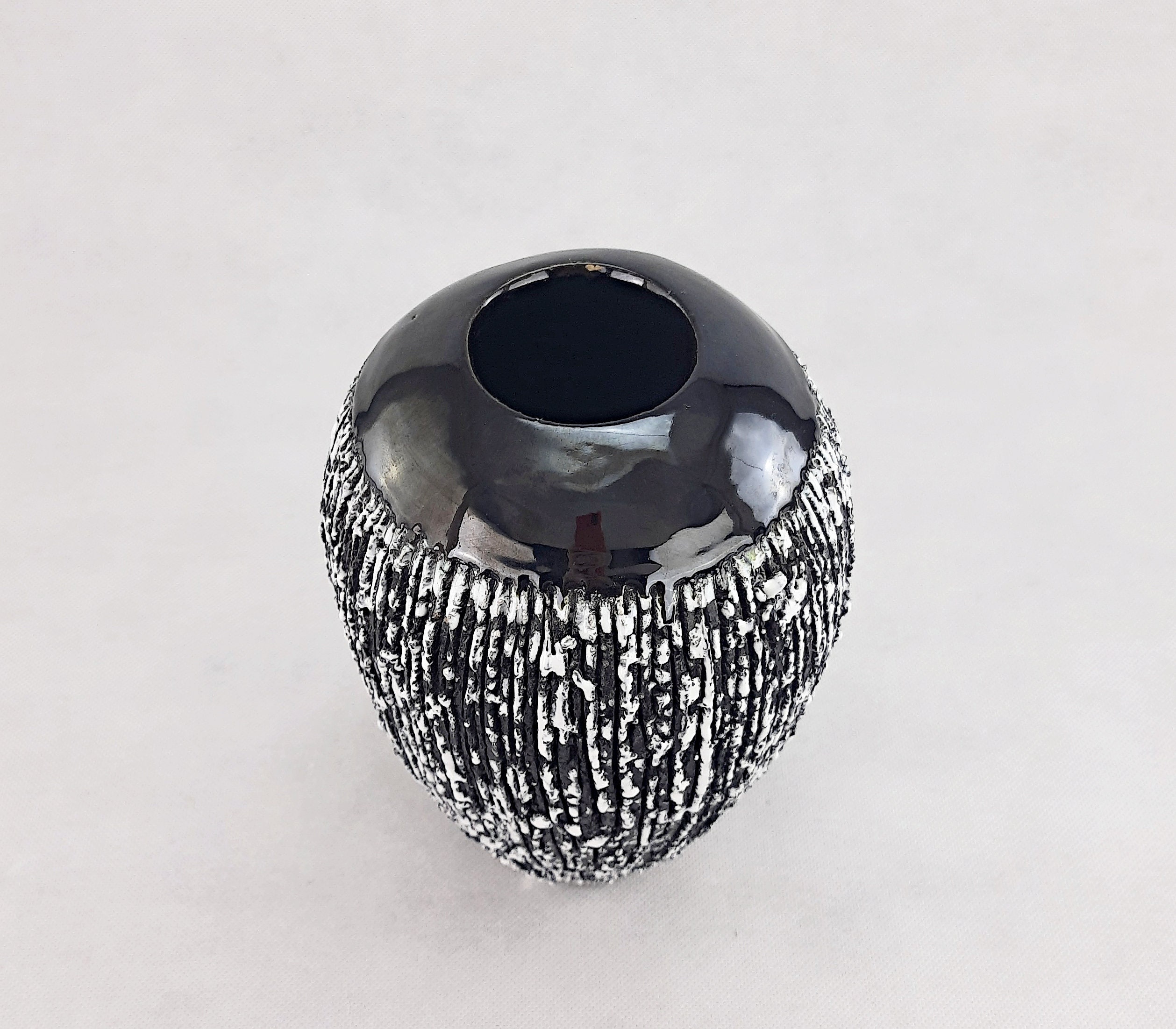 Ceramic decor. Black ceramic flower vase. Handmade vase. | Etsy