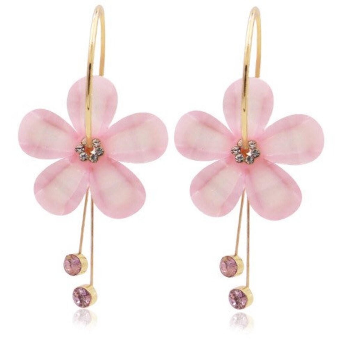 Flower Earrings Floral Earrings Statement Earrings Cute - Etsy