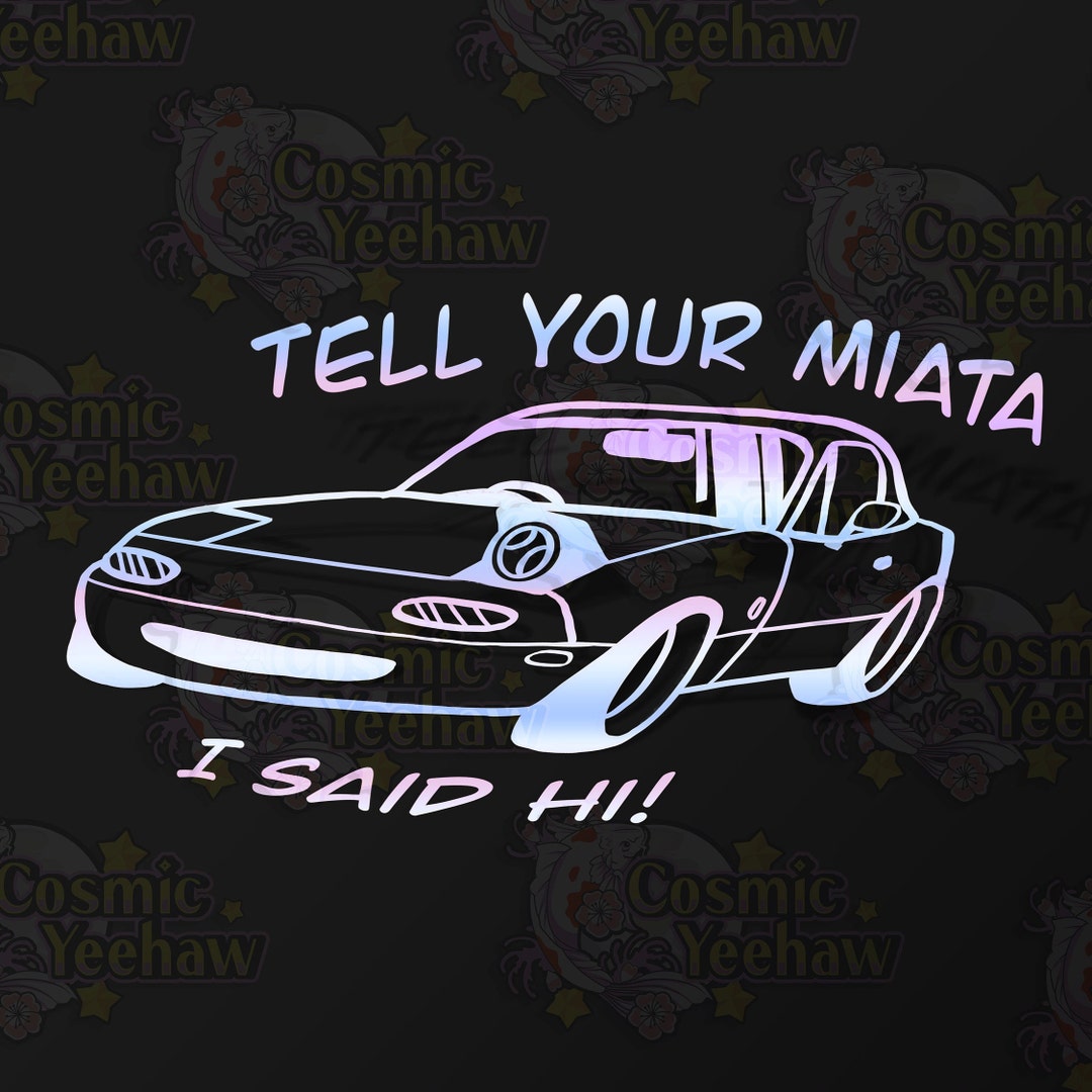 Mazda Miata Decal, Car Sticker, 5x4, JDM, Car Vinyl Decal - Etsy