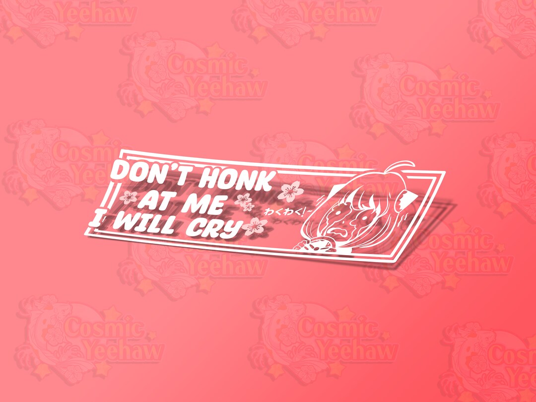 Waku Waku Anime Peeker Decal 8x3 Anime Peeker Car Peeker - Etsy