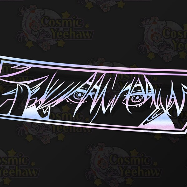 Anime Car Decal - Etsy