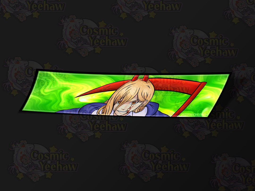 Blood Demon Anime Slap Sticker, 8x3, Anime Slap Sticker, Car Peeker ...