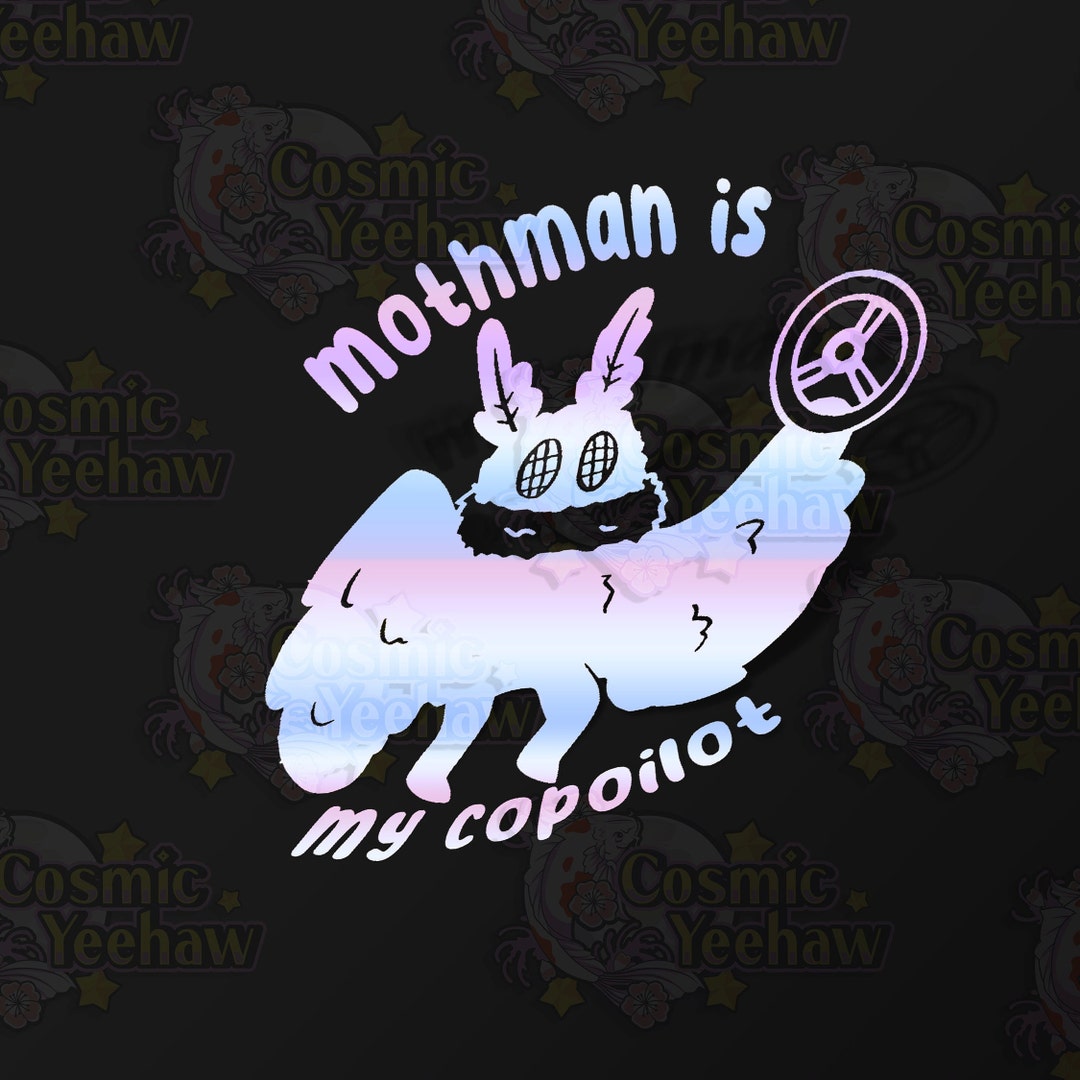 Mothman Cryptid Decal, Cryptids, Cryptozoology, Myths, Cryptid Stickers ...