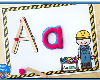 Construction Playdough Mats Preschool Fine Motor Mats - Etsy