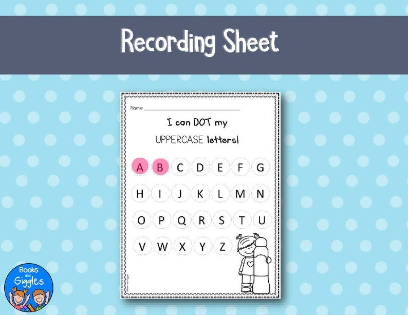 Dot Dabber Alphabet Worksheets - Etsy Hong Kong