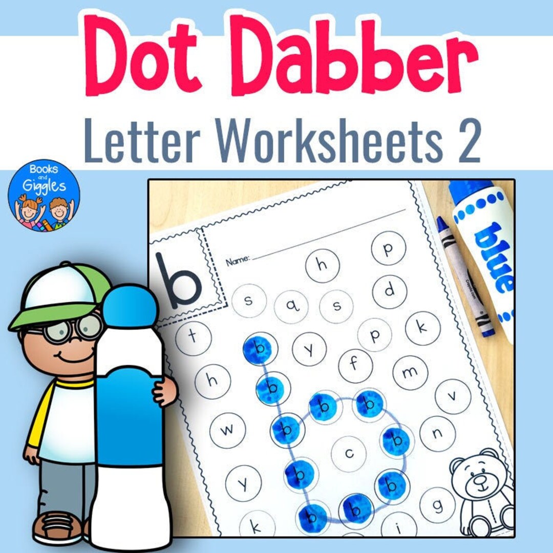 Lowercase Letter Worksheets for Dot Dabbers - Etsy
