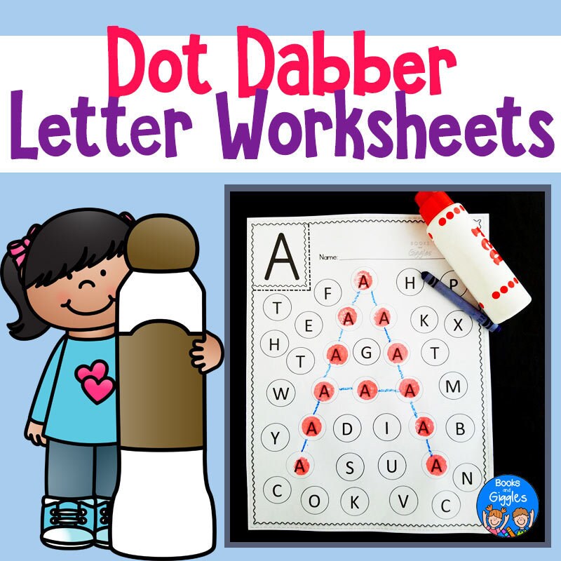 Dot Dabber Alphabet Worksheets - Etsy