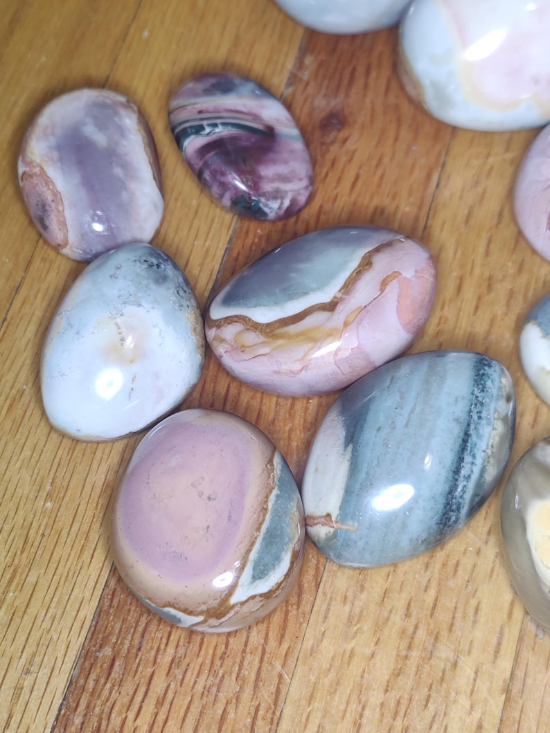 Polychrome Jasper Palm Stone: Colorful Crystal Gift, Root Chakra - Etsy