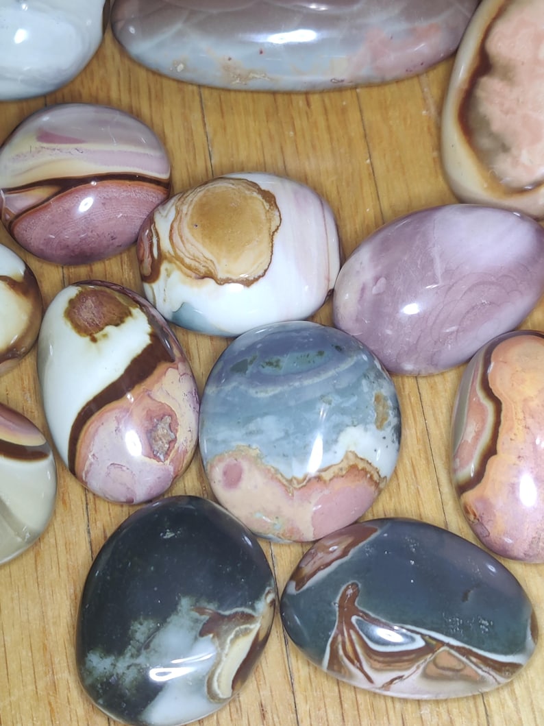 Polychrome Jasper Palm Stone: Colorful Crystal Gift, Root Chakra - Etsy