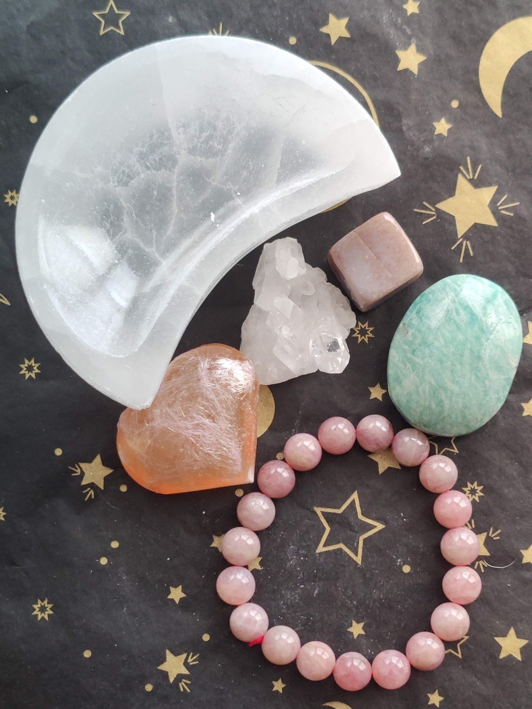 Crystal Gift Set Bundle "spiritual Growth" Healing Crystal, Gift for ...