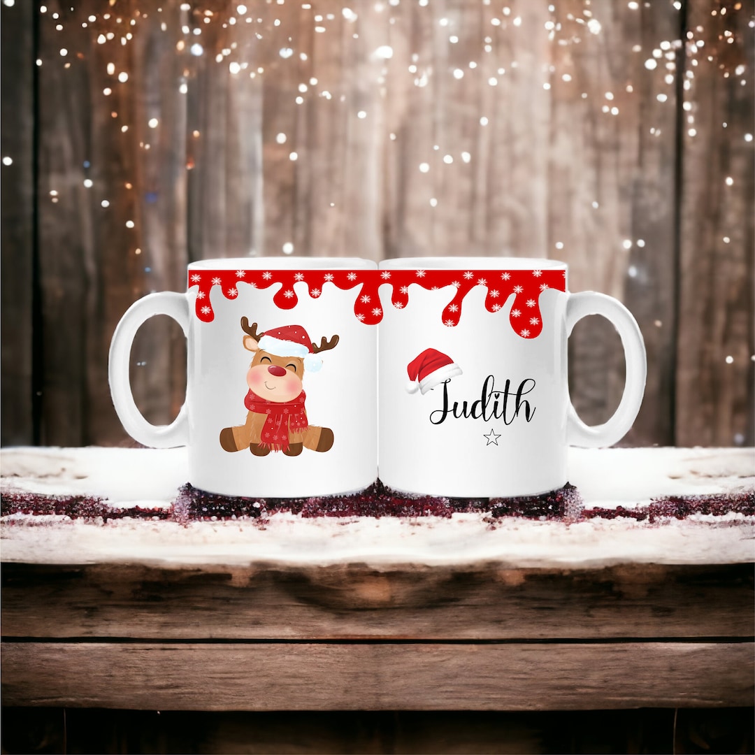 Mug personnalisé , mug de Noel , cadeau noël personnalisé , tasse ...