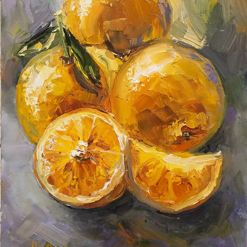 Orange Artwork - Etsy