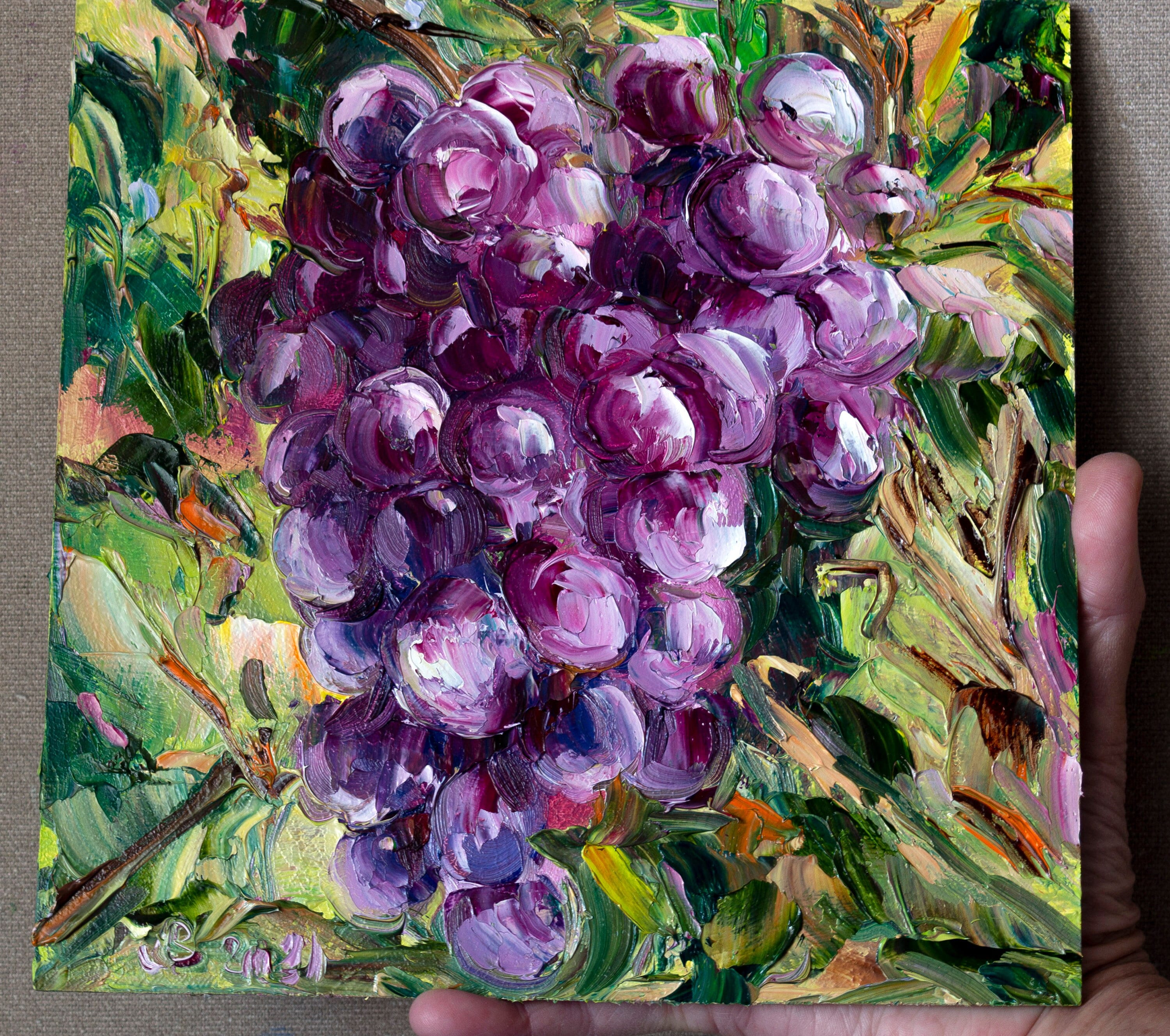 Grapes Painting Abstract