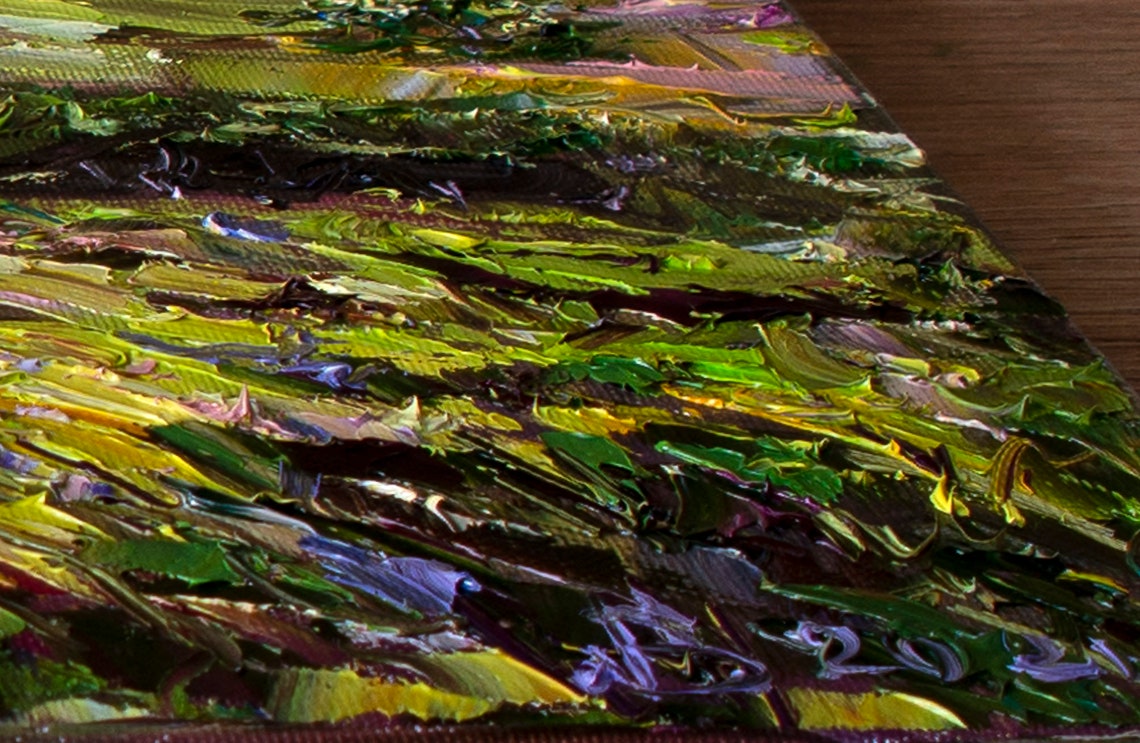 Textured Mountain Landscape Paintings on Canvas Original Art - Etsy