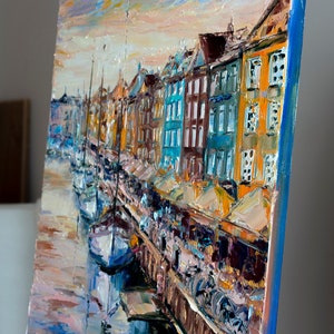 Evening Copenhagen Paintings on Canvas Original Art Denmark - Etsy