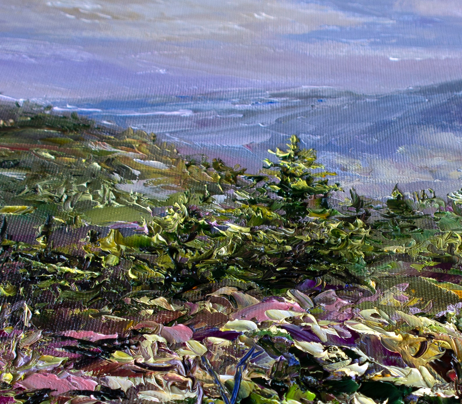 Textured Mountain Landscape Paintings on Canvas Original Art - Etsy