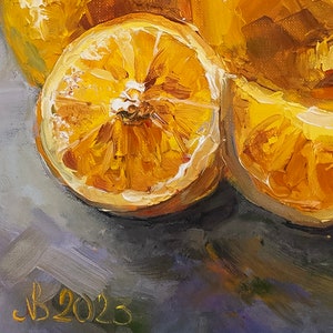Oranges Painting Original, Fruits Original Art, Small Painting 8x12 ...