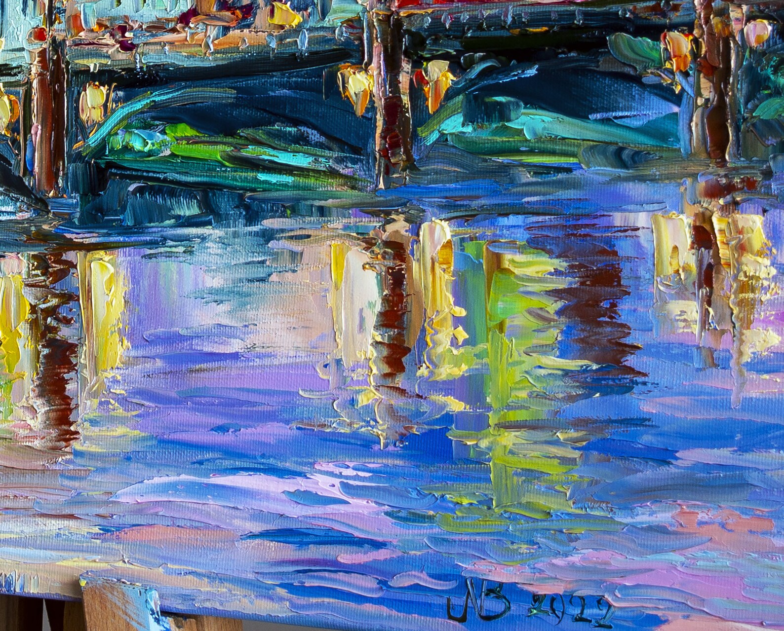 Evening London Oil Painting on Canvas Big Ben Painting - Etsy